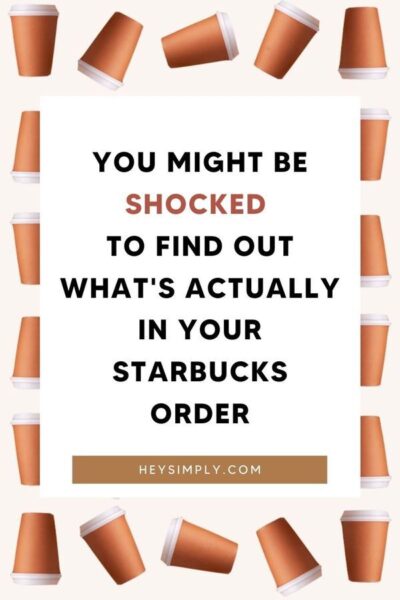 This Simple Chart Explains What's Actually In Your Starbucks Order ...