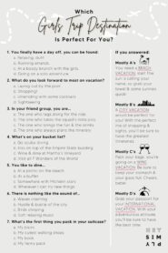 31 Perfect Destinations for Your Girls' Trips Ideas